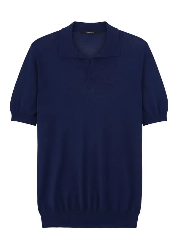 Tagliatore Cotton Polo - Blue