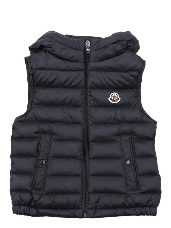 Moncler Vest With Logo - Black