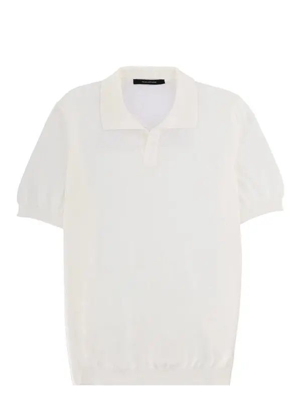 Tagliatore Cotton Polo - White