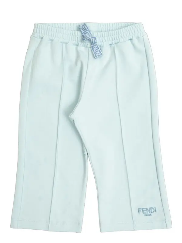 Fendi Short With Logo - Baby Blue