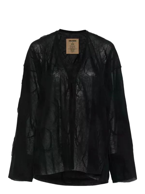 UMA WANG Appliquéd Jacket - Black