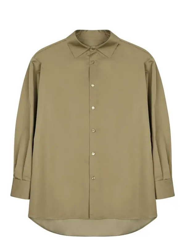 DARKPARK Satin Shirt - Military Green