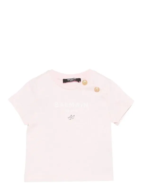 Balmain Logo T-shirt - Pink