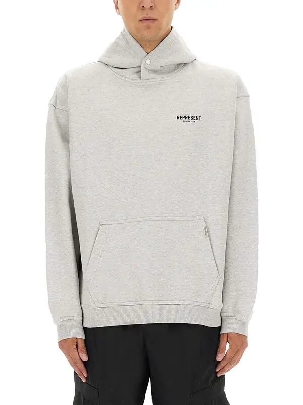REPRESENT Hooded Sweatshirt - Grey