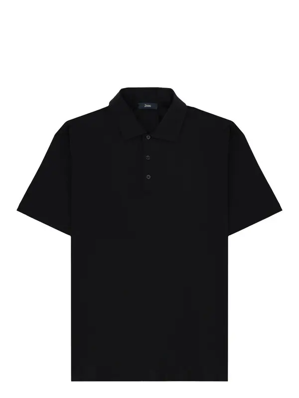Herno Cotton Polo - Black