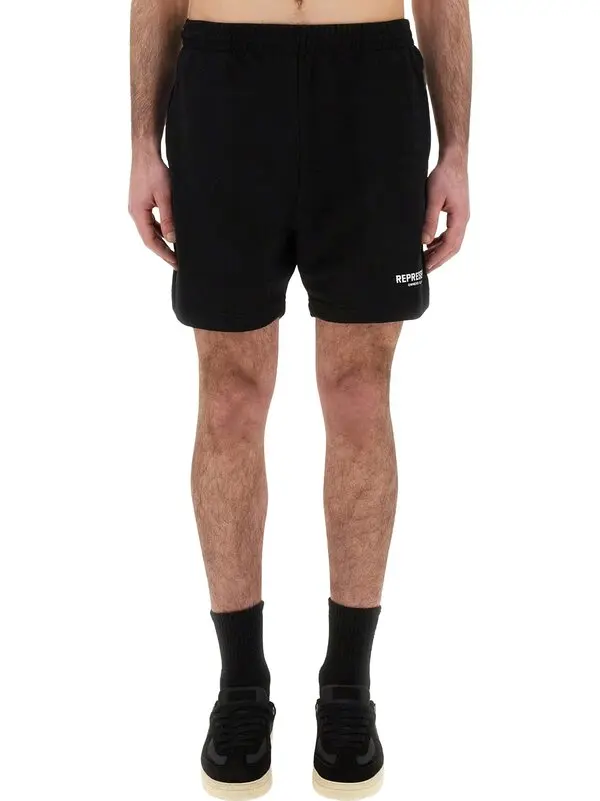 REPRESENT Cotton Shorts - Black