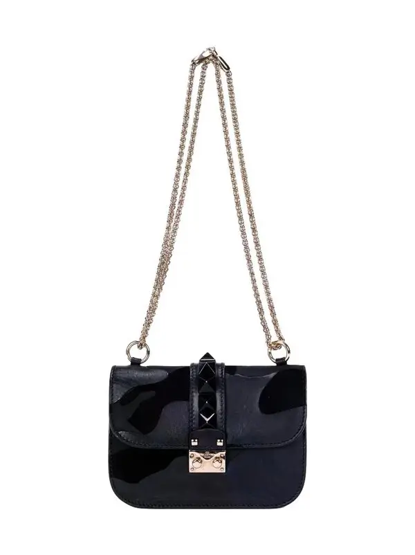 Valentino Garavani Studded Camouflage Bag - Black