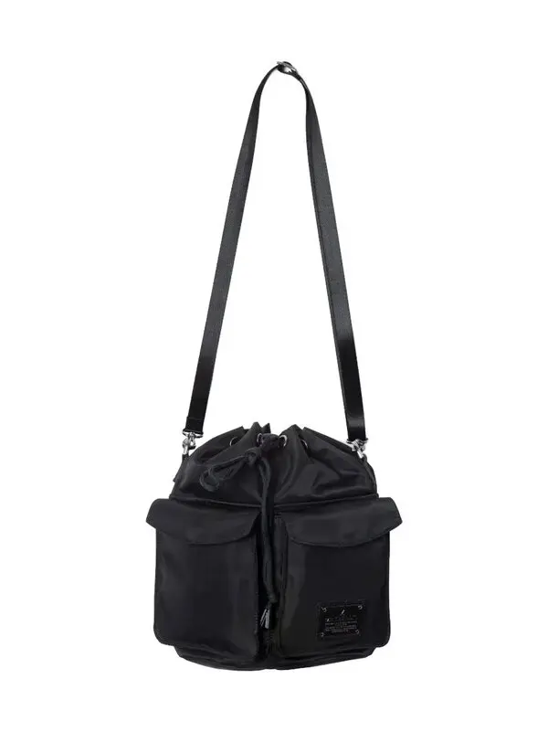MAKAVELIC Drawstring Shoulder Bag - Black