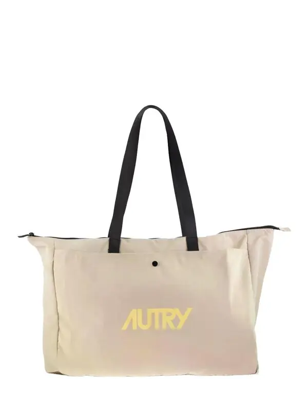 AUTRY Logo-print Tote Bag - Neutrals