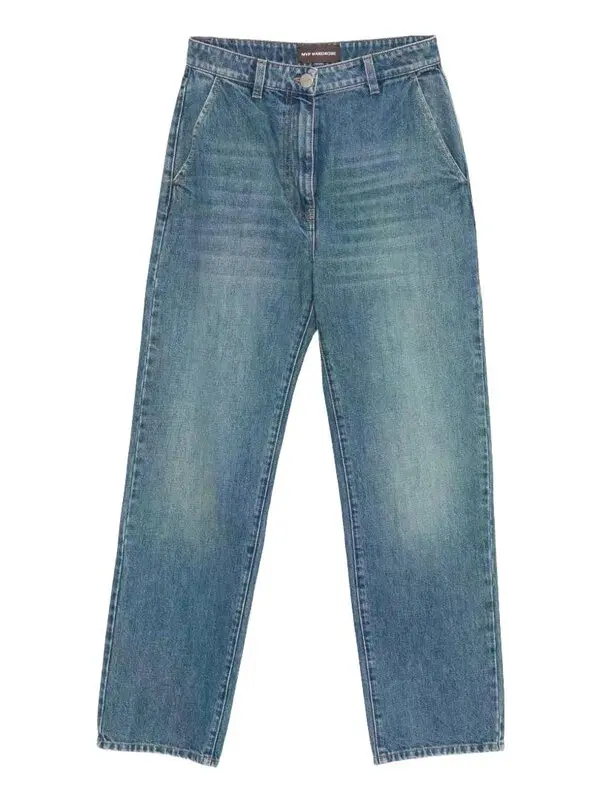 MVP WARDROBE Straight-leg Trousers - Blue