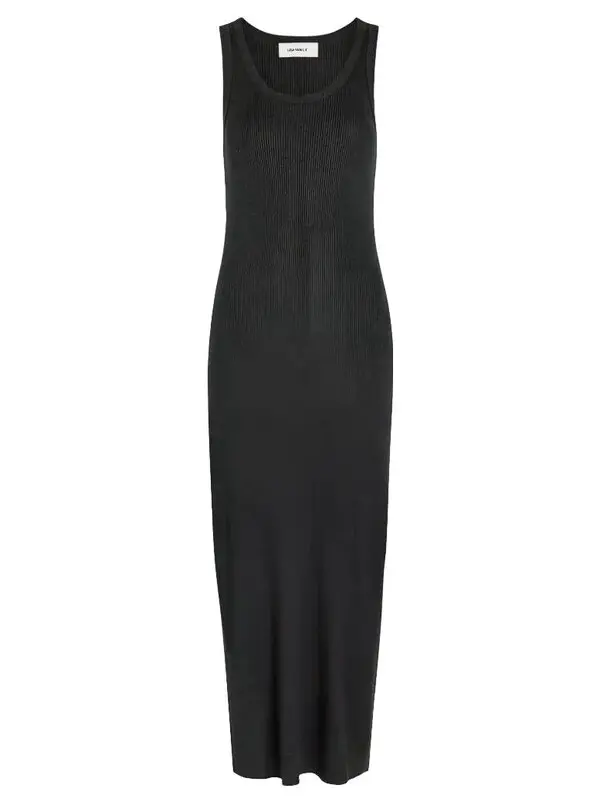 LISA YANG Ribbed Knit Dress - Grey