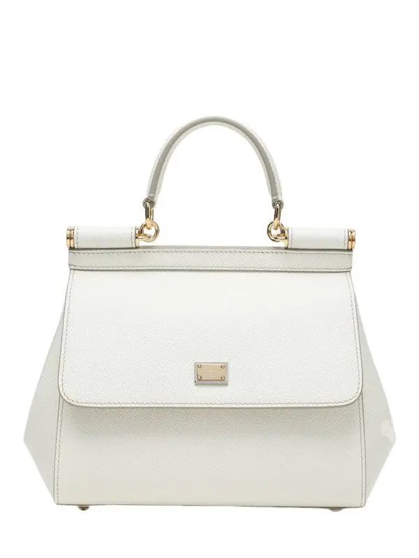 Dolce & Gabbana Sicily Medium Top-handle Bag - White