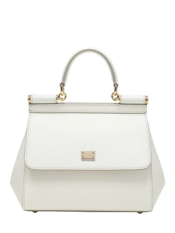Dolce & Gabbana Sicily Medium Top-handle Bag - White