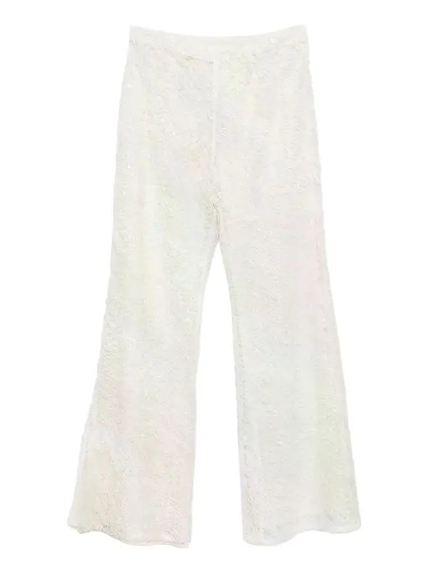 Erika Cavallini Embellishment-detail Trousers - White