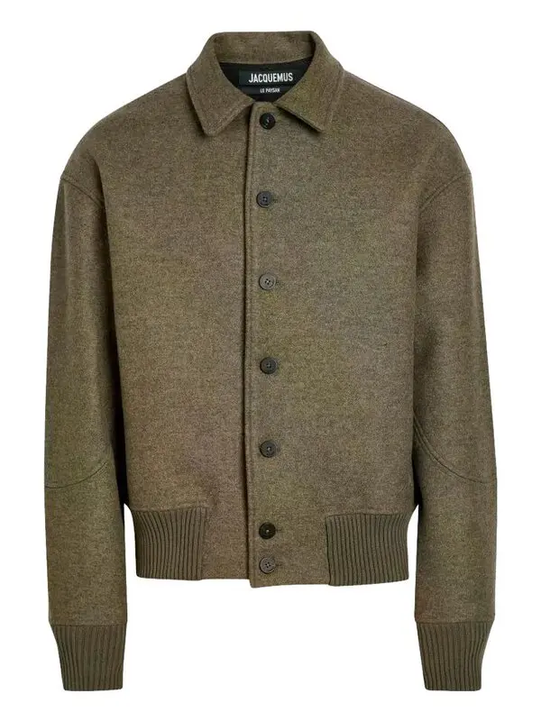 Jacquemus Button-up Bomber Jacket - Green