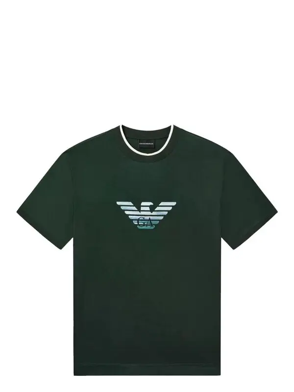 Emporio Armani Logo Round-neck T-shirt - Green