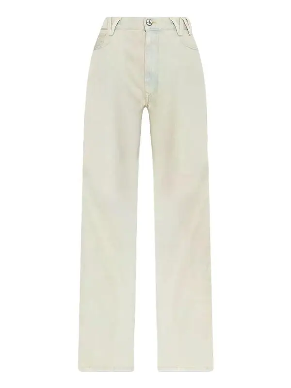 VIVIENNE WESTWOOD Faded-wash Wide-leg Jeans - Neutrals