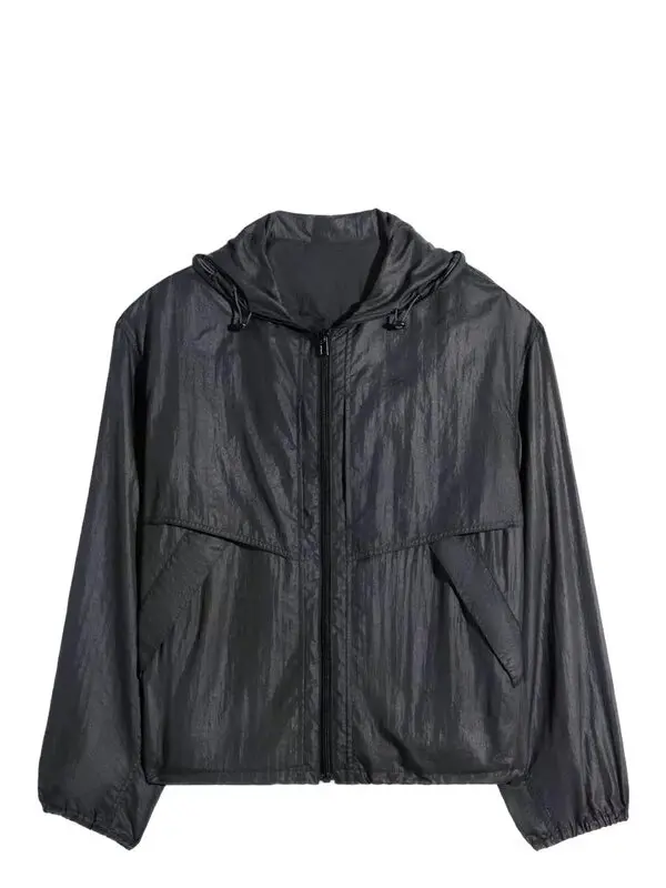 LEMAIRE Hooded Zip-up Windbreaker - Black