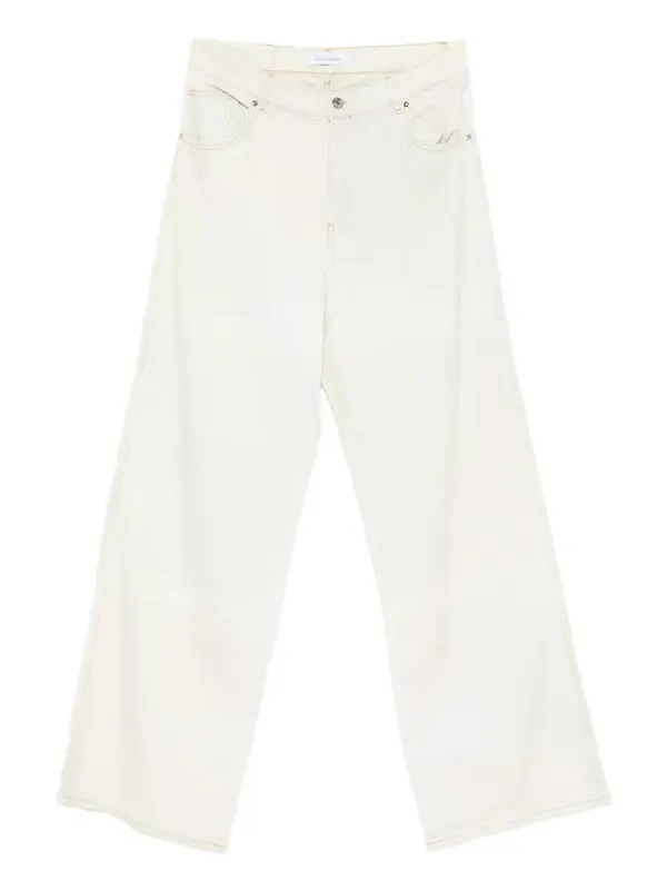 Blumarine Wide-leg Jeans - Neutrals