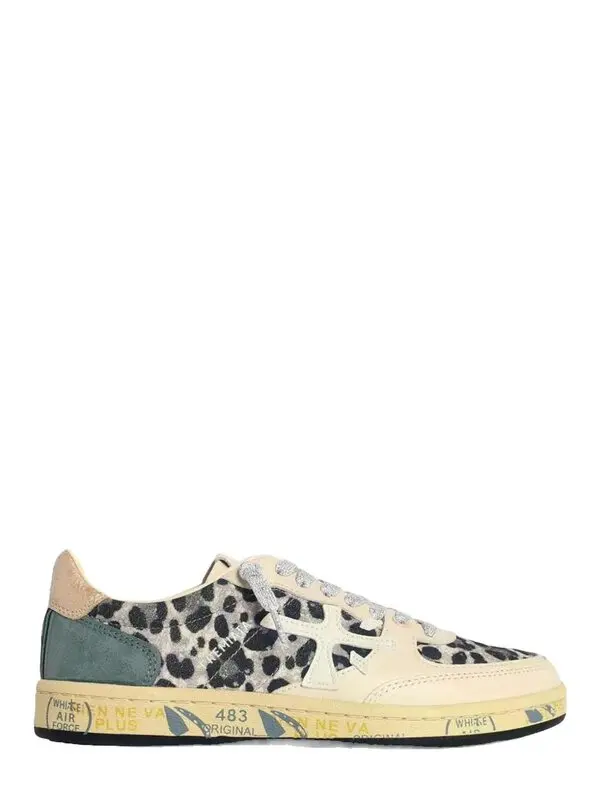 Premiata Leopard-print Leather Blend Sneakers - Neutrals