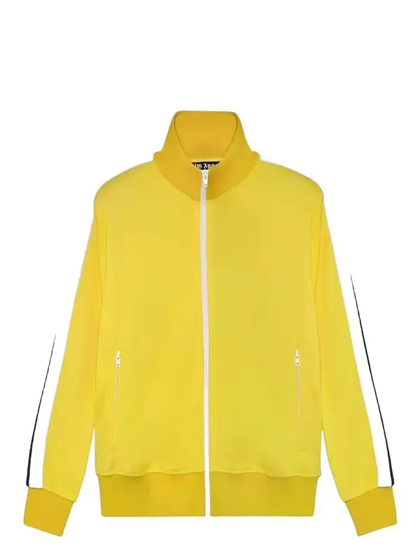 Palm Angels Stripe-detail Zip-up Track Jacket - Yellow