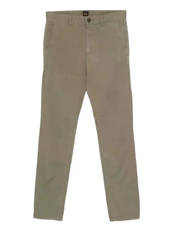 BOSS Button Trousers - Green