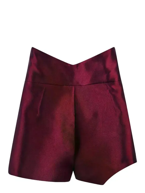 ARAFTU High-waisted Tailored Shorts - Red