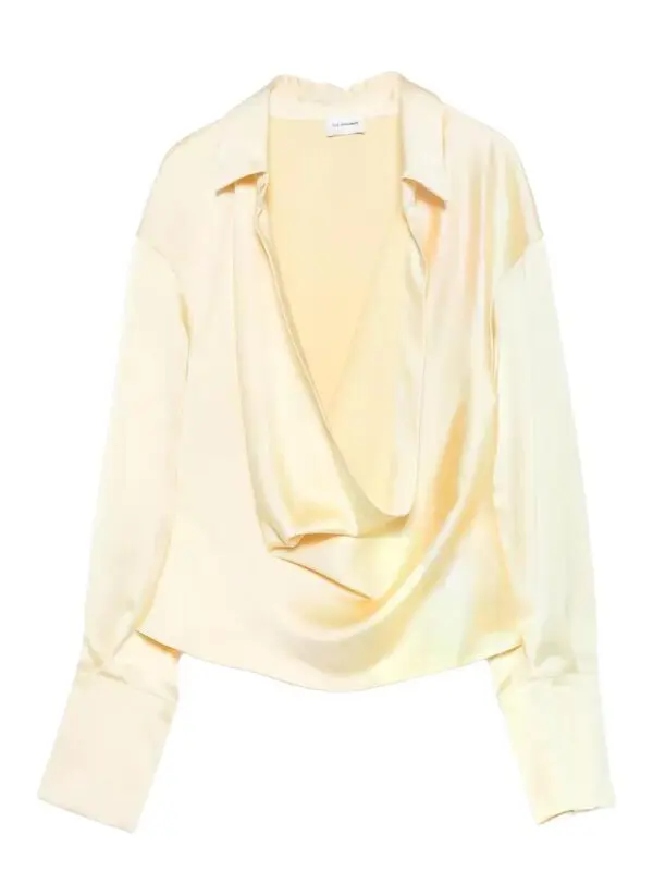 Andamane Draped Blouse - Yellow