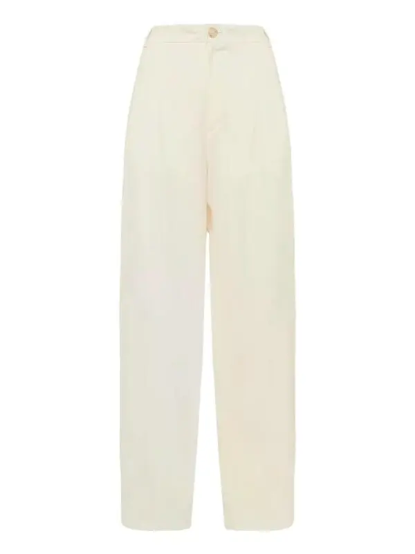 LANEUS Pleated Trousers - Neutrals