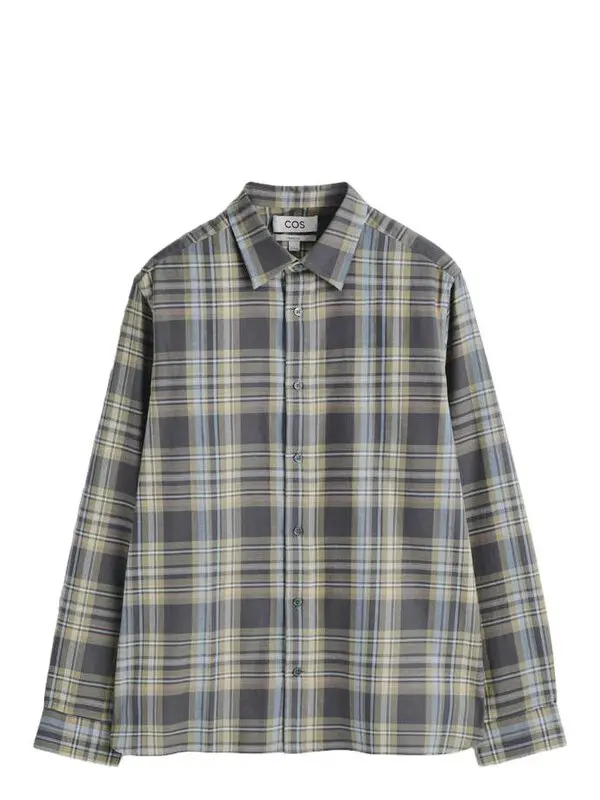 Cos Checked Cotton-twill Shirt - Multicolor