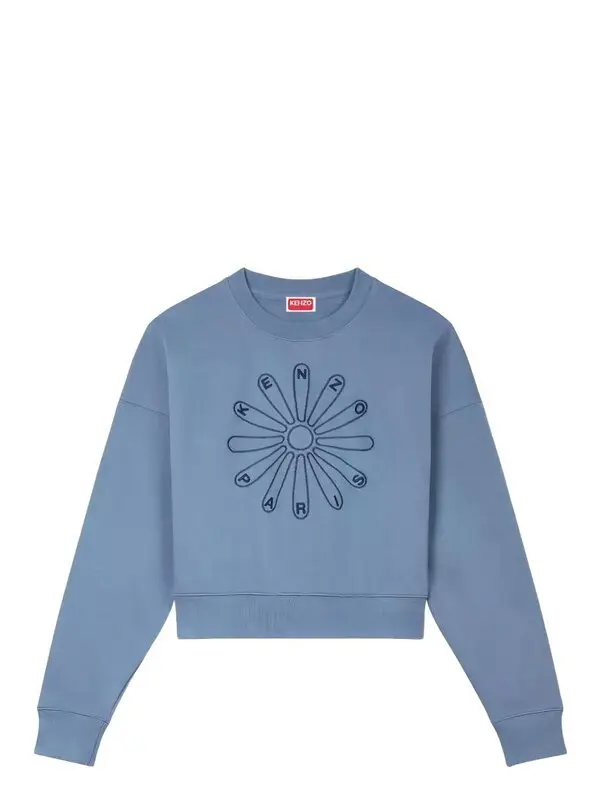 Kenzo Floral Print Sweater - Blue