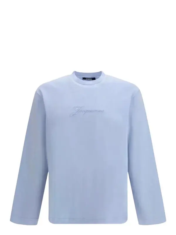 Jacquemus Le Pigmento Long-sleeved Embroidered T-shirt - Blue