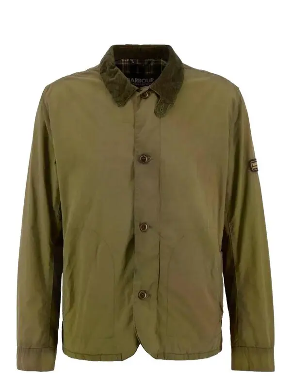 BARBOUR INTERNATIONAL Corduroy-collar Cotton Jacket - Green