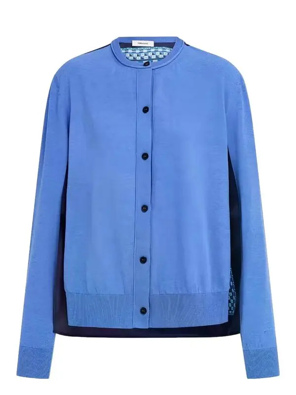 FERRAGAMO Button Panel Cardigan - Blue