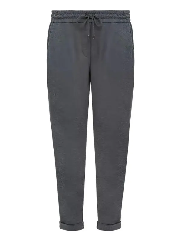 Brunello Cucinelli Cotton Track Pants - Grey