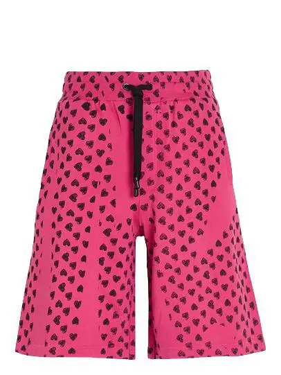Dolce & Gabbana Cotton French Terry Shorts - Magenta