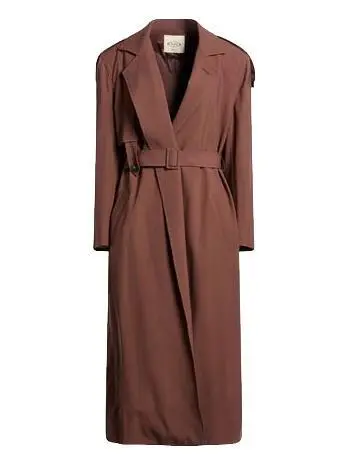 TOD'S Wool Trench Coat - Brown