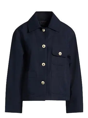 Sandro Single-breasted Coat - Blue