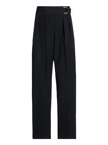 JIL SANDER Wool Twill Tapered Pleated High Waisted Pants - Midnight Blue
