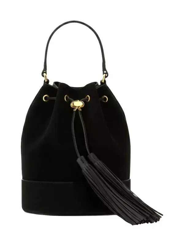 GIANVITO ROSSI Sienna Tassel-detail Bucket Bag - Black
