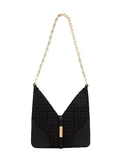 Givenchy Shoulder Bag With Metallic Strap - Black