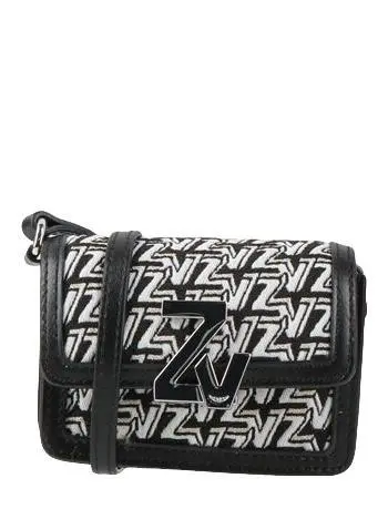 Zadig&Voltaire Cross-body Bag In Leather And Textile Fibers - Black