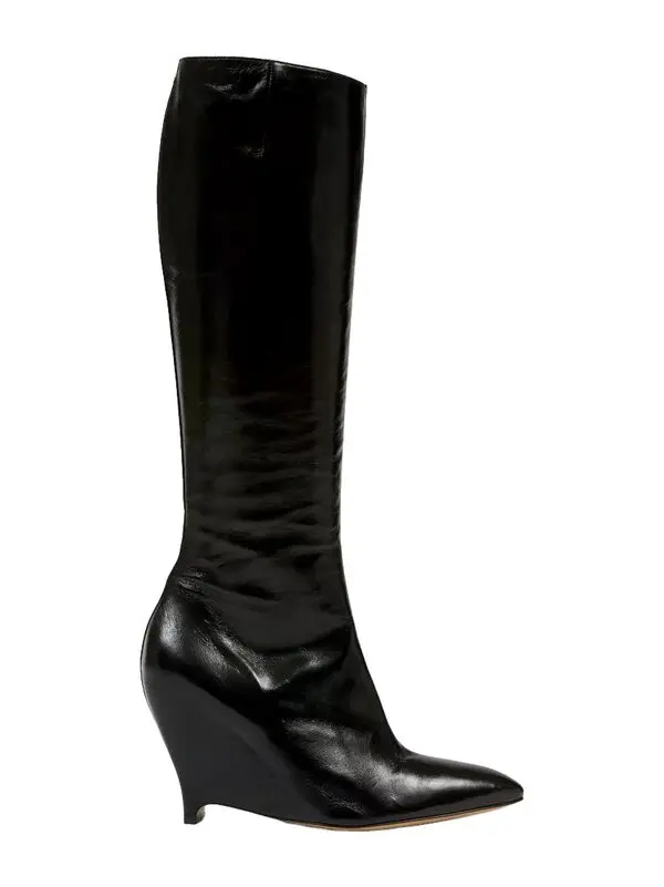 MAISON MARGIELA Point-toe Knee High Boots - Black