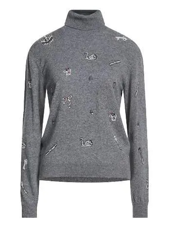MSGM Turtleneck Knit Top - Grey