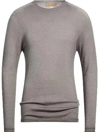 120% Lino Cashmere Crewneck Sweater - Grey