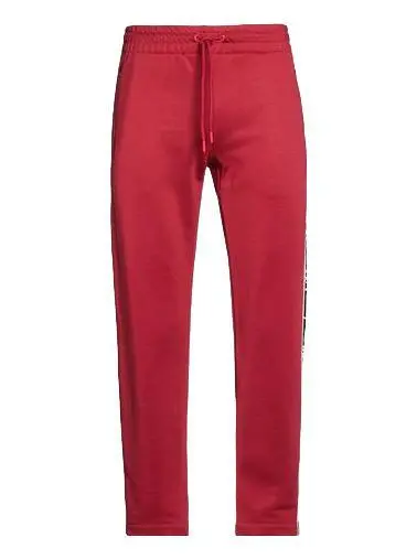 BIKKEMBERGS Pants Burgundy Size Polyester, Cotton - Red