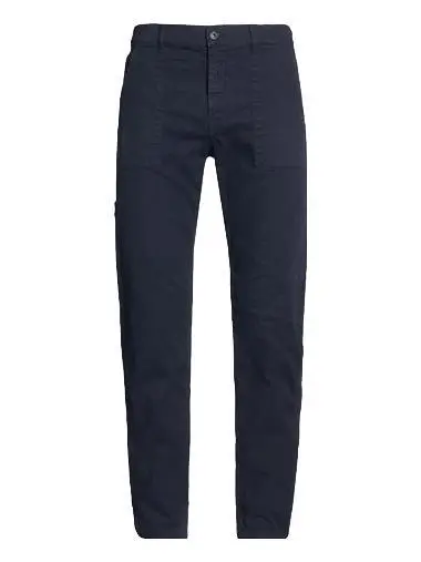 BIKKEMBERGS Pants Midnight Size Cotton, Elastane - Blue
