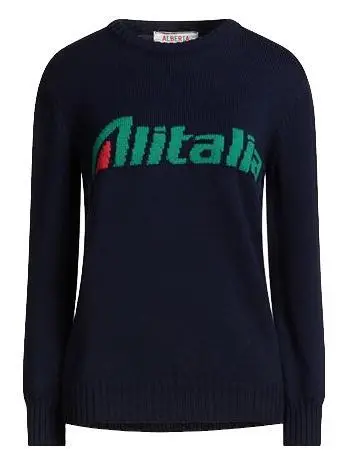 Alberta Ferretti Virgin Wool Sweater - Navy