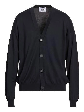 Alpha Studio Cardigan Size Cotton - Midnight Blue