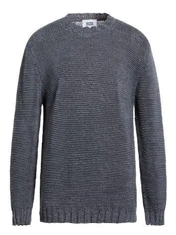 Alpha Studio Knitted Crewneck Sweater - Blue